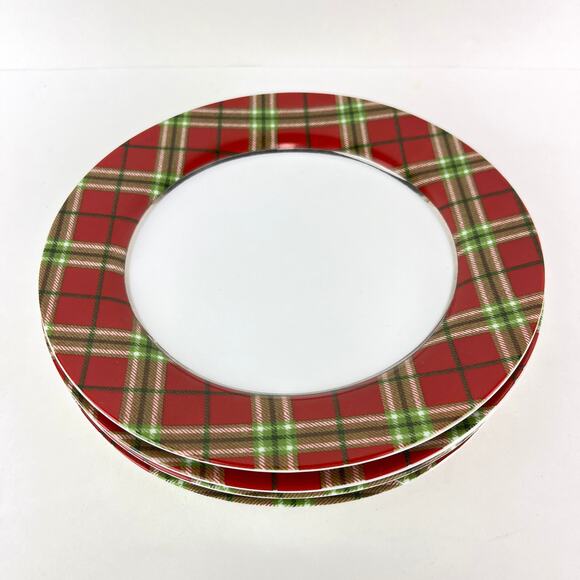 Target | Dining | Target Classic Tidings 9 Salad Plate Set Of 4 Plaid ...